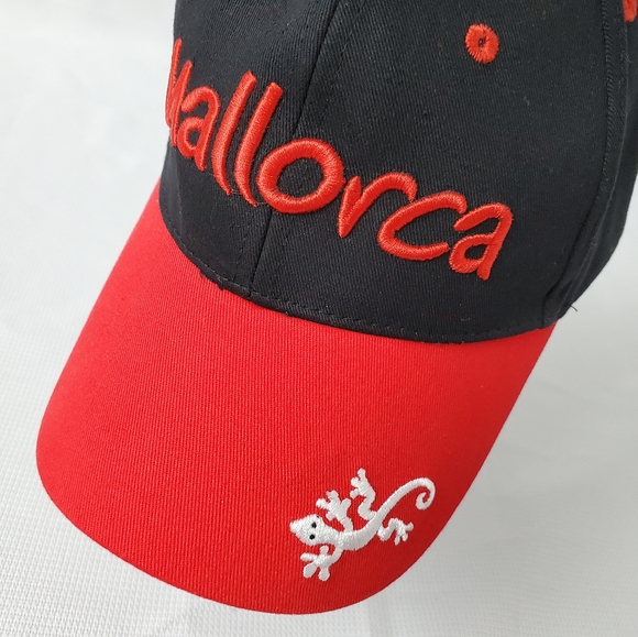 Accessories | Mallorca Ball Cap Red Black | Poshmark